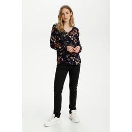Kaffe Langarm-Bluse Regular fit Midnight Marine