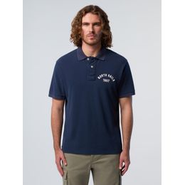 North Sails Polohemd Mit Vintage-Waschung