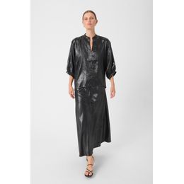 Soaked in Luxury Kurzarm-Bluse SLMirmir Kurzarm-Bluse Lockere Passform black