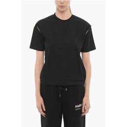 Ambush Einfarbiges T-Shirt mit Rundhalsausschnitt in Schwarz