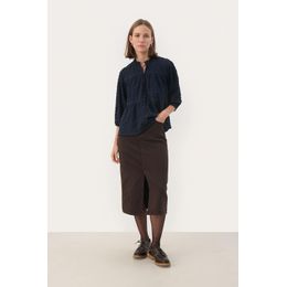PART TWO Langarm-Bluse Gerade Passform After Midnight dark blue