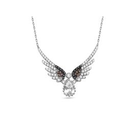 dKeniz Anh&auml;nger mit Kette 925/- Sterling Silber Zirkonstein & Engel Silberkette