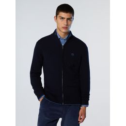 North Sails Pullover Kaschmirmischung mit Rei&szlig;verschluss