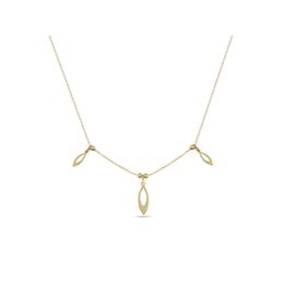 dKeniz Anh&auml;nger mit Kette 925/- Sterling Silber vergoldet Pure Geometrie Silberkette