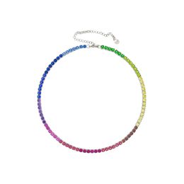 Fashionbox Collier rhodiniert mit Zirkonia multicolor
