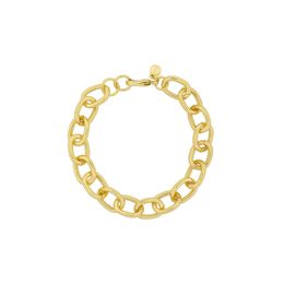 Fashionbox Armband Messing strukturiert vergoldet