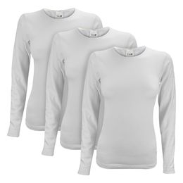 3er-Pack Damen Langarm-Thermoshirts f&uuml;r den Winter