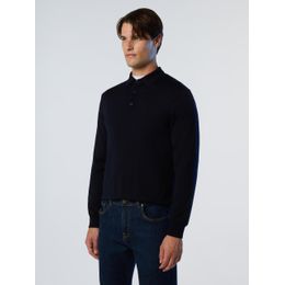 North Sails Pullover Poloshirt aus Merinowolle