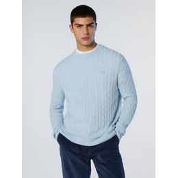 North Sails Pullover Rundhalsausschnitt mit Zopfmuster