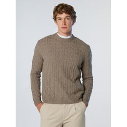 North Sails Pullover Rundhalsausschnitt mit Zopfmuster