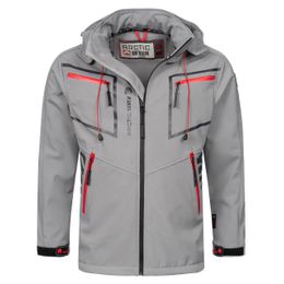 Arctic Seven Herren Softshell Jacke Hellgrau