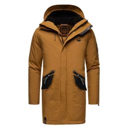 Stone Harbour Herren Winterjacke Ragaan mit Teddyfell & Kapuze