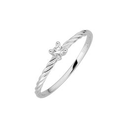Lyomi Ring 585/- Wei&szlig;gold 1 synth. Diam. 0,07ct.