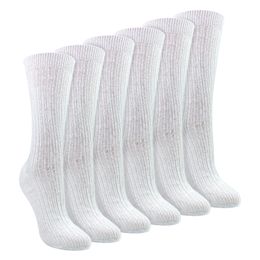 Damen 6er-Pack 100% Baumwolle atmungsaktive weiche Socken