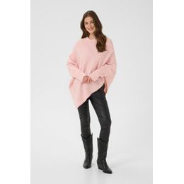 Cream Poncho CRHoliday Poncho Loose fit pink
