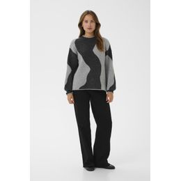 Kaffe Strickpullover KAwilma Strickpullover Regular fit black darkgrey