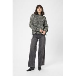 Kaffe Strickpullover KAesme Strickpullover Loose fit black white