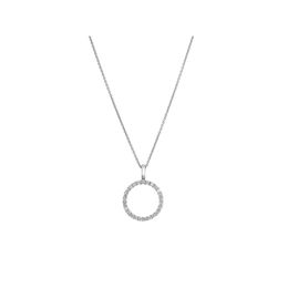 Lyomi Anh&auml;nger mit Kette 585/- Wei&szlig;gold 25 synth. Diam. 0,51ct.