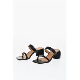 Off-White Ledersandalen SPRING mit Standardabsatz 6 cm in Schwarz