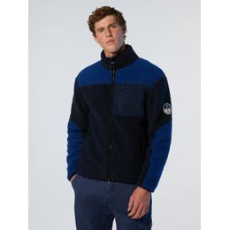 North Sails Sweatshirt Mischgewebe mit durchgehendem Rei&szlig;verschluss