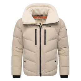 Stone Harbour Herren Steppjacke Ansello mit Teddyfleece-Kragen & Fleecefutter