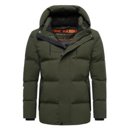 Stone Harbour Herren Winterjacke Taviaan mit Fleecekapuze & winddichtem Design