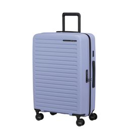 Hartschalen-Trolley Samsonite "RESTACKD", Gr. B/H/T: 46cm x 68cm x 26cm 71 l, lavender, Polypropylen, Koffer, mit fester Trennwand und verstellbaren Packgurten