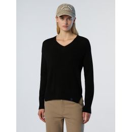 North Sails Pullover Sattelschulter mit V-Ausschnitt