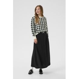 Kaffe Strickpullover KAcarol Strickpullover Loose fit white black