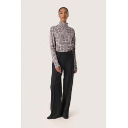 Soaked in Luxury Langarm-Shirt Gerade Passform dark grey