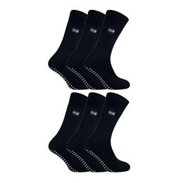6 Paar Herren Thermo-Innenschuhe Socken mit Noppen