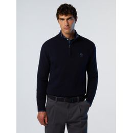 North Sails Pullover Halber Rei&szlig;verschluss aus Kaschmirmischung