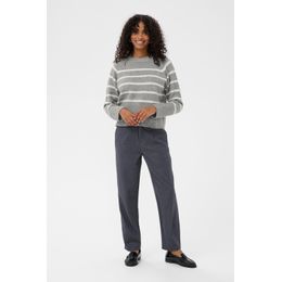 Kaffe Strickpullover KAerin Strickpullover Regular fit grey white