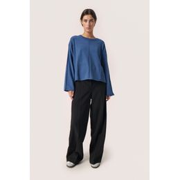 Soaked in Luxury Strickpullover Baggy fit blue