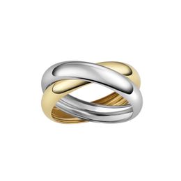 Diamonds by Ellen K. Fascination by Ellen K. Ring 585/- Gelbgold bicolor 2-reihig