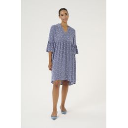 Kaffe Kleid A-shape blue white