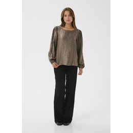 Kaffe Langarm-Bluse KArizz Langarm-Bluse Regular fit brown