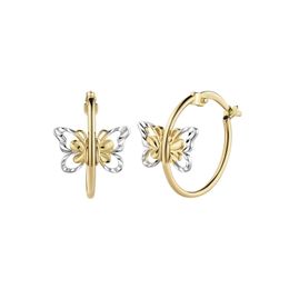 Diamonds by Ellen K. Fascination by Ellen K. Creolen 585/- Gelbgold bicolor Schmetterling