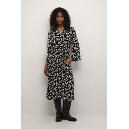Kaffe Kleid Regular fit black offwhite