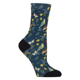 Damen Spa&szlig;socken | Lustige Bunte Blumenmuster Socken 4-7 UK