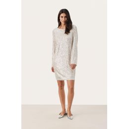 PART TWO Jerseykleid Gerade Passform silver
