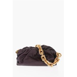 Bottega Veneta Ledertasche THE CHAIN POUCH mit Magnetverschluss in Burgunderrot