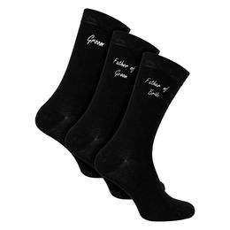 3 Paar Hochzeitsstr&uuml;mpfe f&uuml;r den Brautvater & die Braut | Hochzeitsgeschenk
