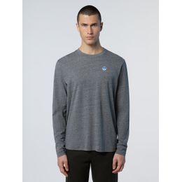 North Sails T-Shirt Langarm mit Logo-Patch