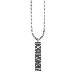 CAI Anh&auml;nger mit Kette 925/- Sterling Silber matt Spinell
