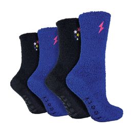 4er Pack Damen Fleece Thermo Haussocken f&uuml;r ultimativen Komfort