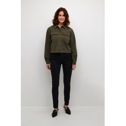 Kaffe Langarm - Hemd Regular fit Forest Night dark green