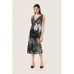 Soaked in Luxury Jerseykleid Straight fit Silver Zig Zag silver