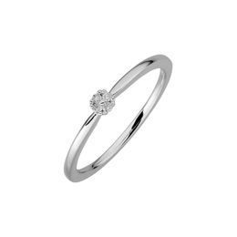 Lyomi Ring 585/- Wei&szlig;gold 4 synth. Diam. 0,045ct.