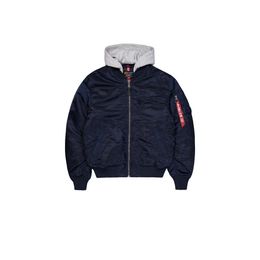 Alpha Industries MA-1 Zip Hood Back Embroidery Bomber Jacket